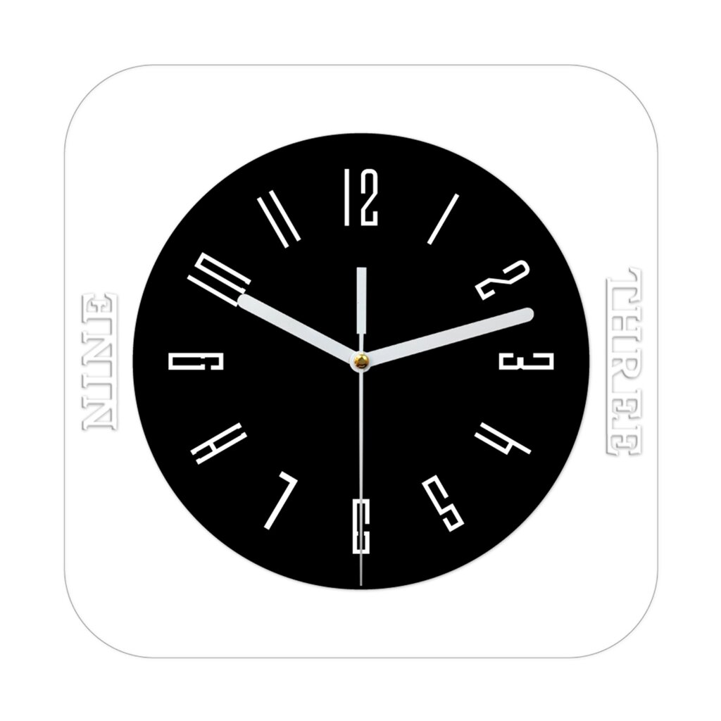 Квадратные простые прозрачные цифровые настенные часы в гостиной настенные часы без звука настольные часы- 30-САНТИМЕТРОВЫЕ настенные часы