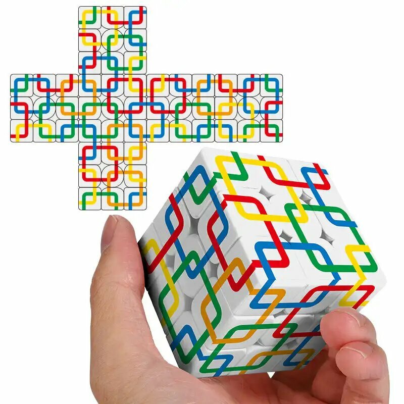 Кубик Ziina 3x3 со стикерами Square Grid