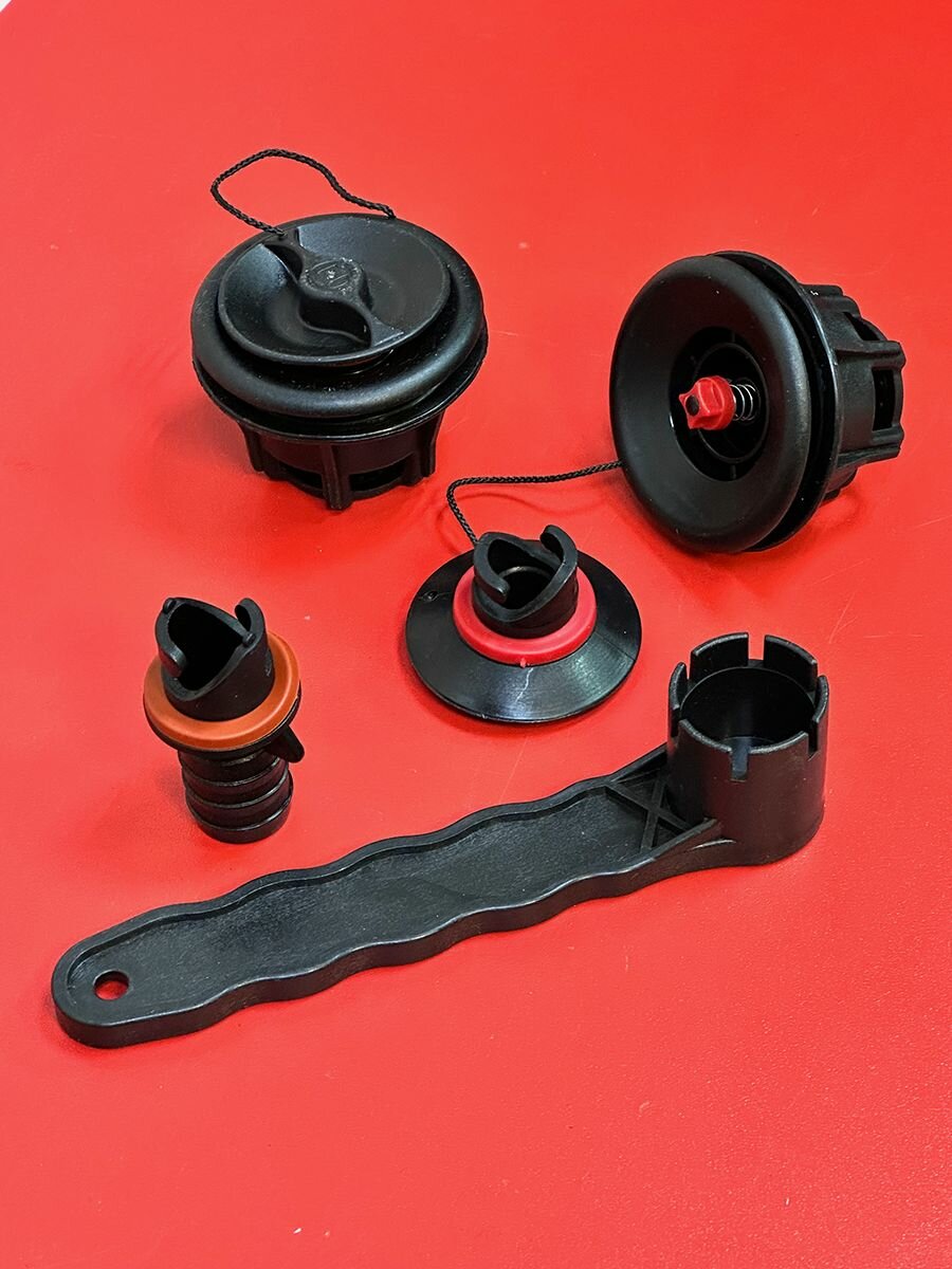 2 клапан для пвх лодок "НИКА", Переходник, Съемник