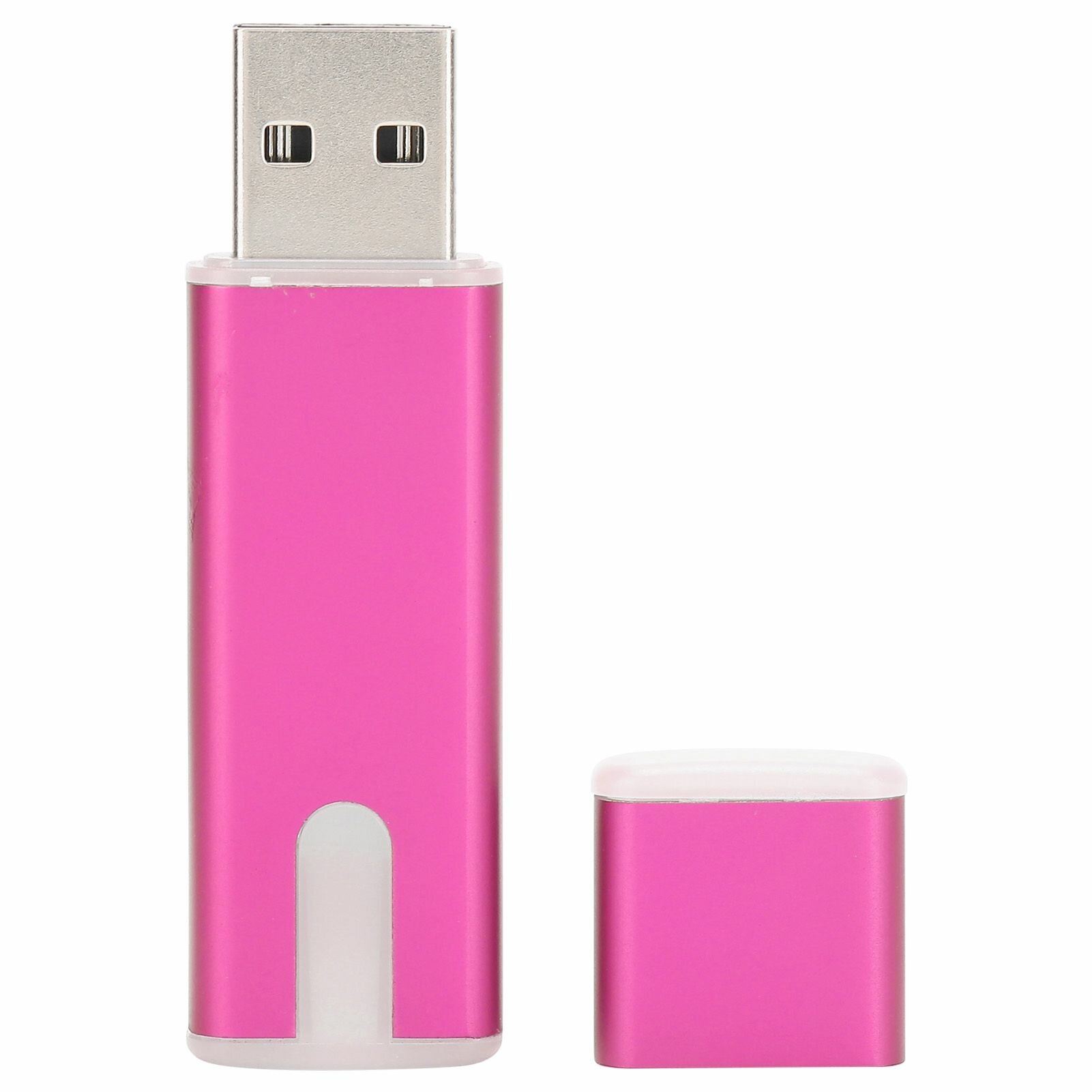 Мини флешка USB 2.0, розово-красная, 8 ГБ