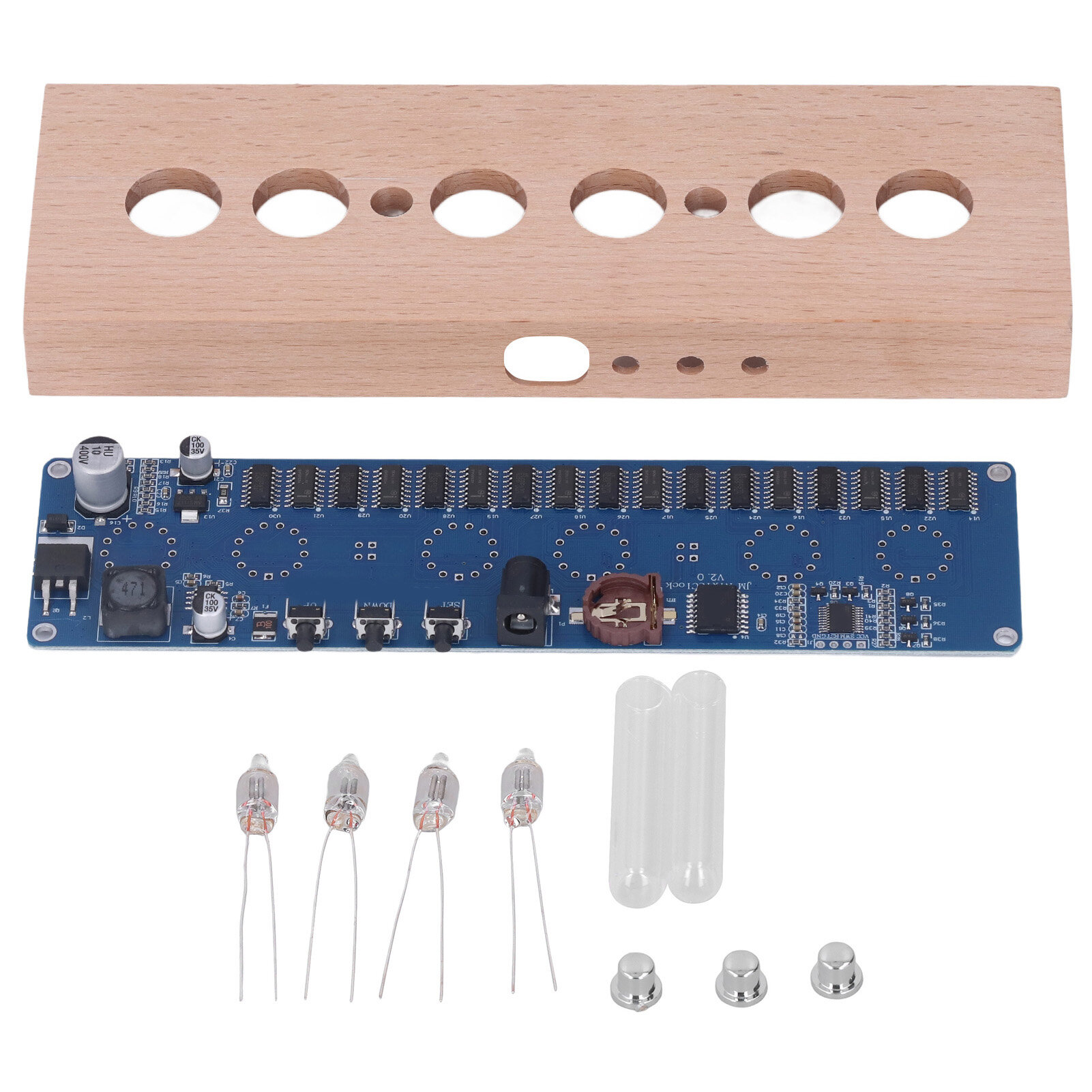 Светящиеся ламповые часы DIY Kit, IN14 Nixie, DC12V