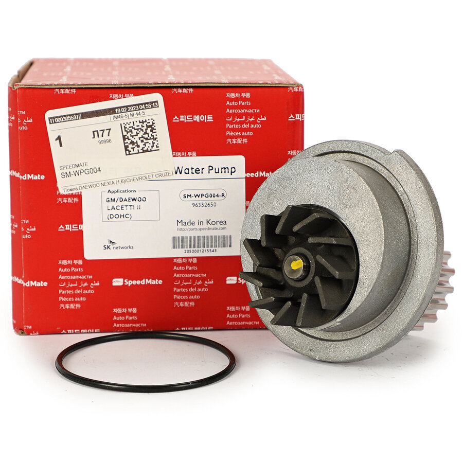 Помпа водяная SPEEDMATE SM-WPG004 (CHEVROLET AVEO, CHEVROLET CRUZE, CHEVROLET LACHETTI) (артикул SM-WPG004)