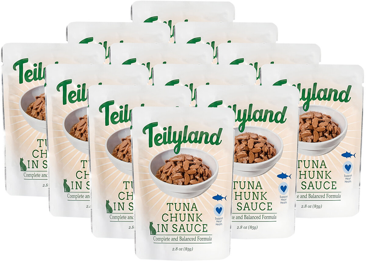 Корм влажный Pettric Teilyland для кошек, тунец, 85 г х 12 шт