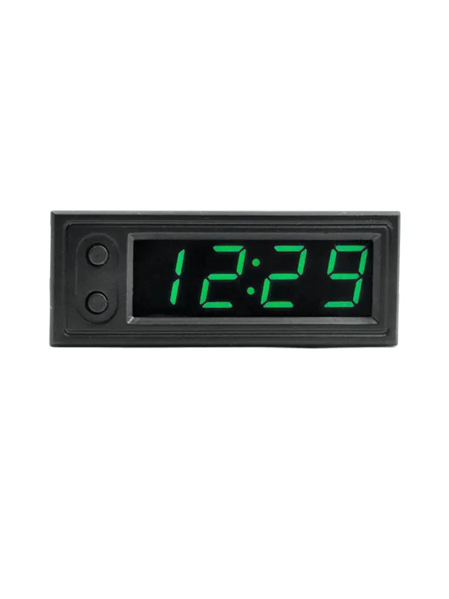 Термометр-ваттметр 3 в 1 12V, цифровые часы, тестер напруги