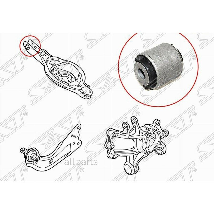 SAT ST-GHP9-28-350B Сайлентблок рычага Mazda 3 13-19 / 6 12-