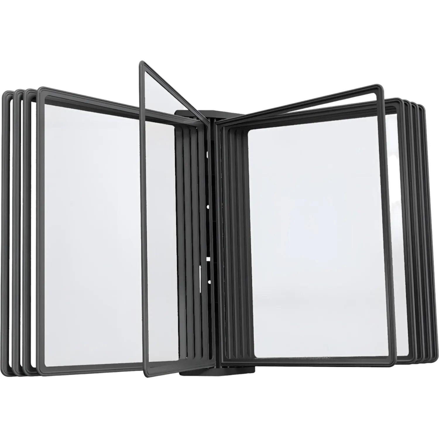 Демосистема настенная Promega office А4, 10панелей, черный с черными кантами