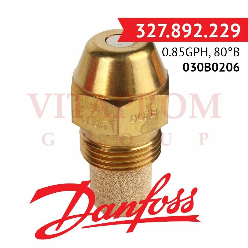 Форсунка Danfoss 0.85GPH, 80B, 030B0206 — фото 1