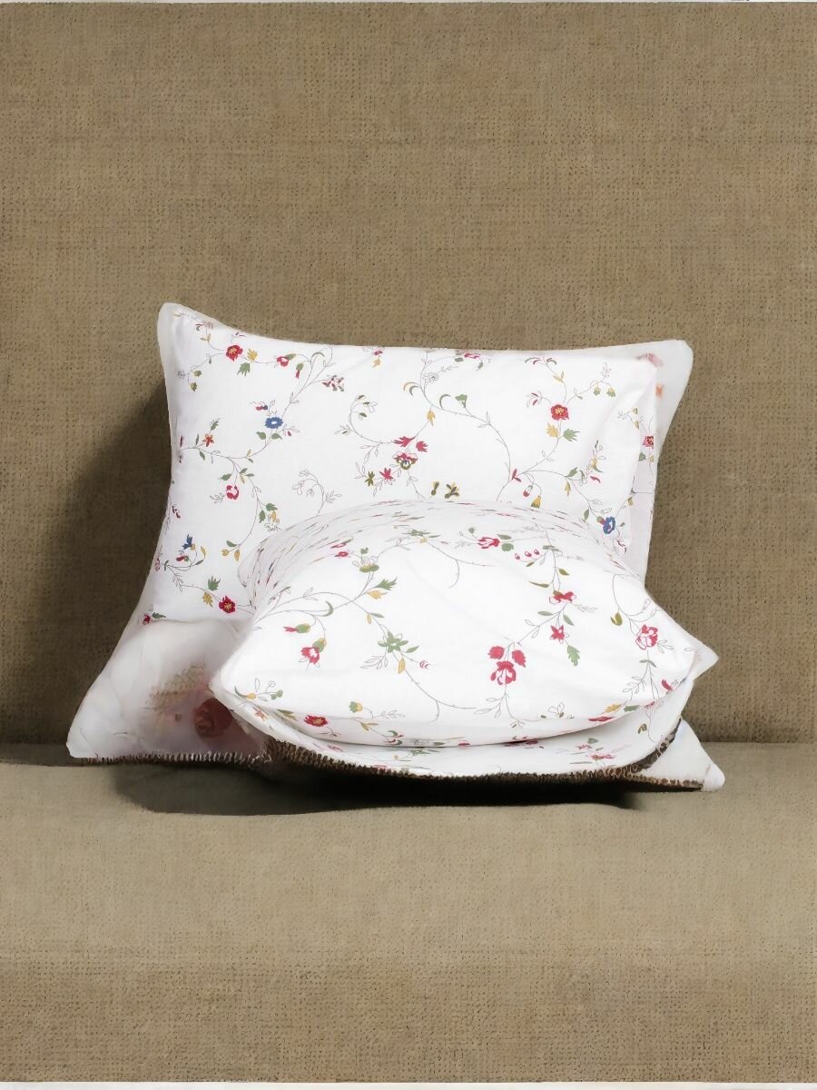 Комплект наволочек Alice Textile: "Цветы (красные)" - 50х70, 2 шт, Поплин, 100% Хлопок