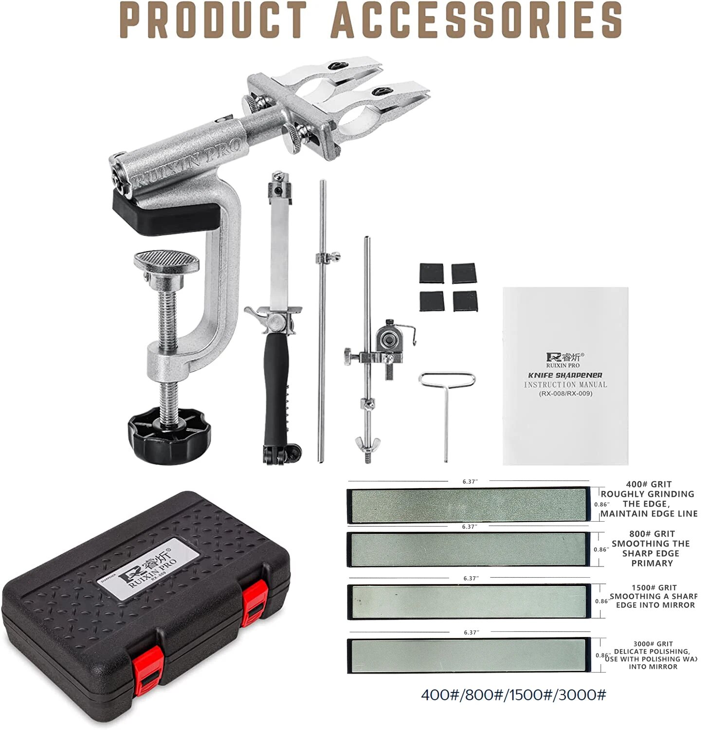 Набор для заточки ножей Sy tools RuiXin Pro Rx009 Set B