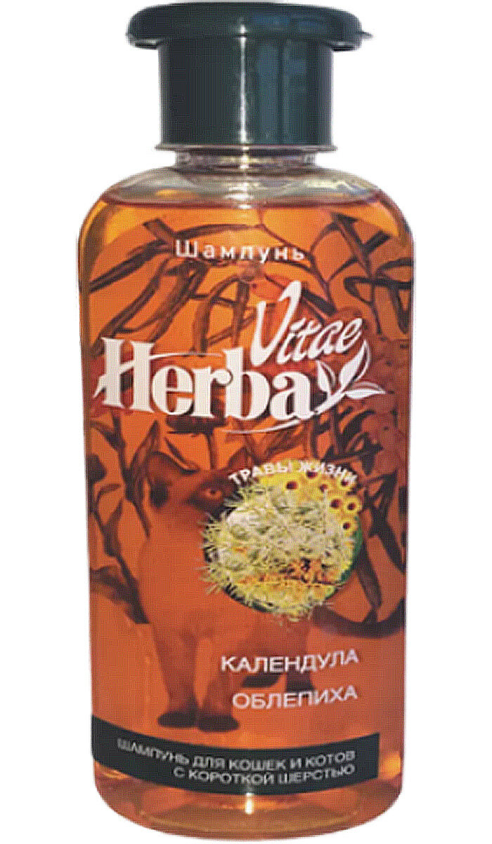 Шампунь Herba Vitae, для короткошерстных кошек, 250 мл