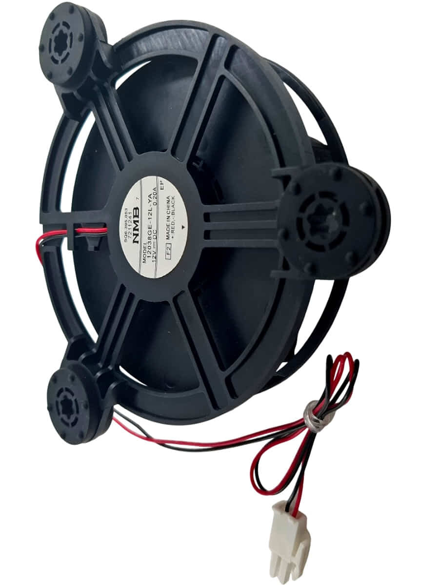 NMB 12038GE-12L-YA вентилятор 12В, 0.20A, D=120мм (черный) для холодильника Vestel, Kuppersberg