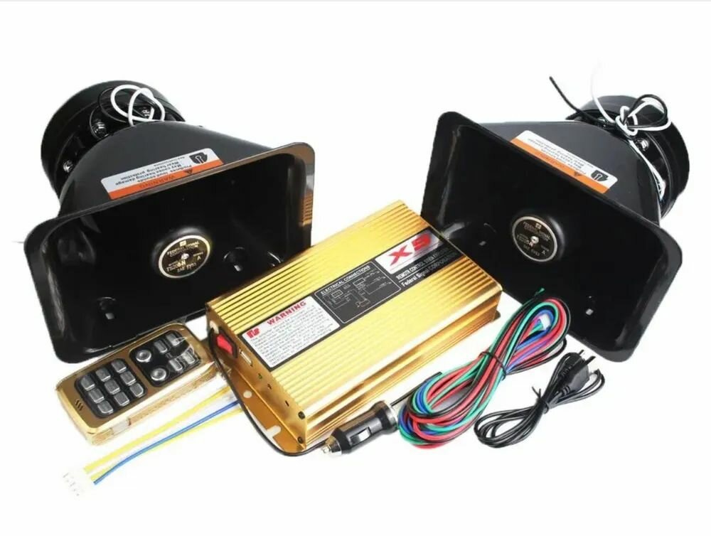 Сирена с громковорителем "Спецсигнал", мощность 400 Вт, IP65, с пультом ДУ, СГУ