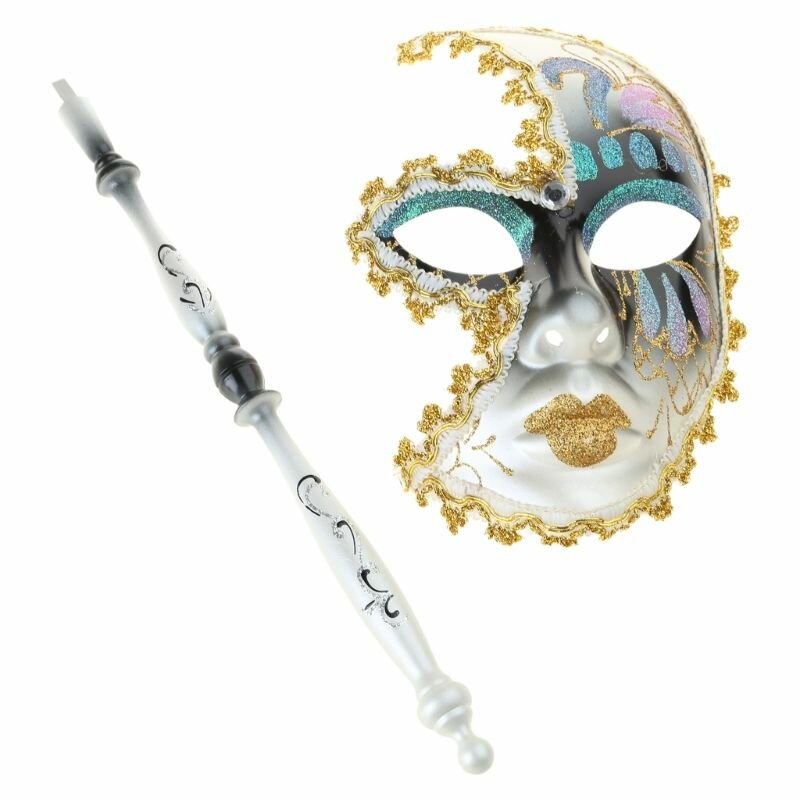 Ручная маска Для Венецианской вечеринки-Фиолетовый