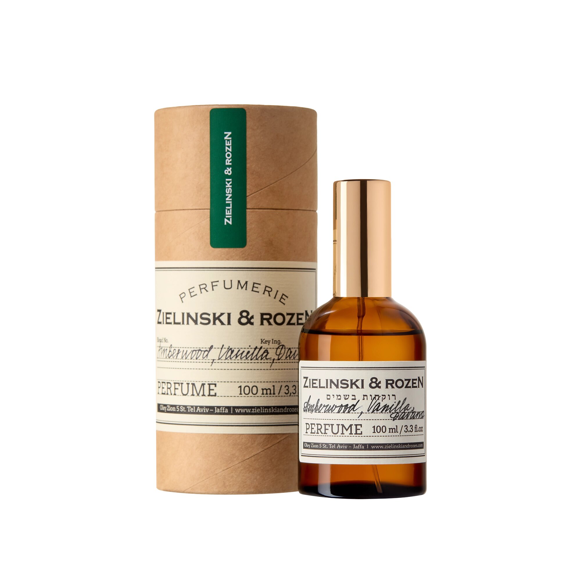 Zielinski & Rozen Духи Амбервуд, Ваниль, Давана 100мл