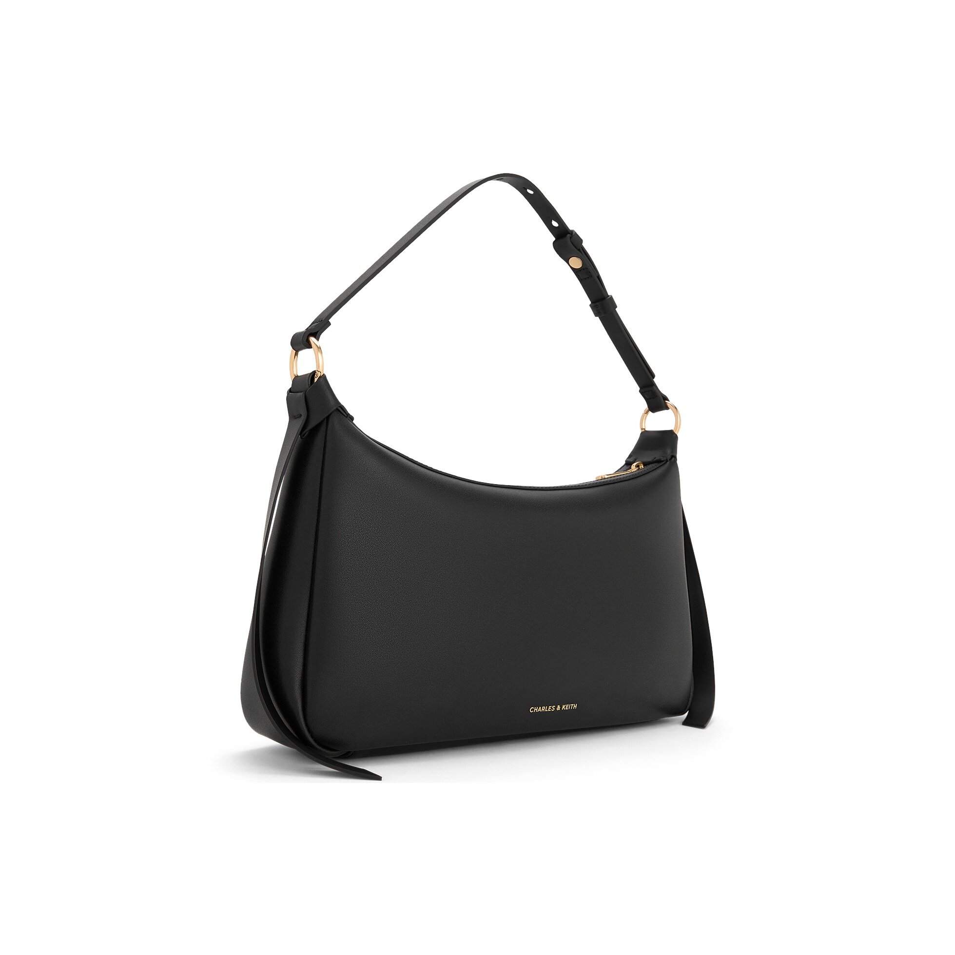 Сумка CHARLES & KEITH, фактура матовая, черный — фото 1