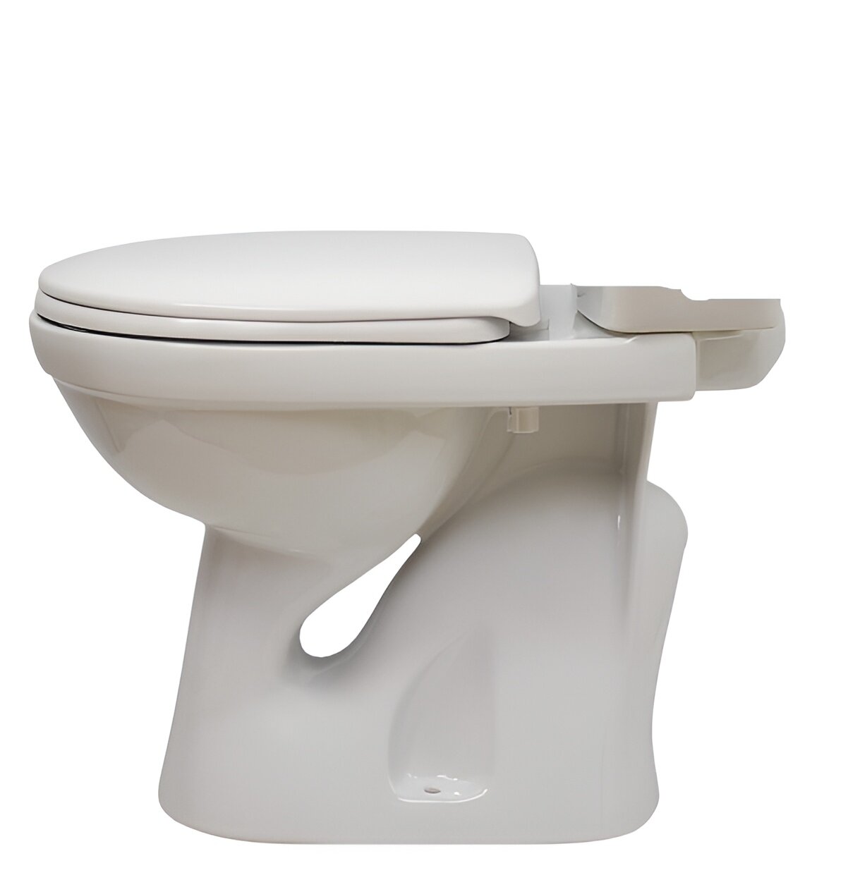 Унитаз "Суперкомпакт", белый, выпуск в пол , с сиденьем, без бачка