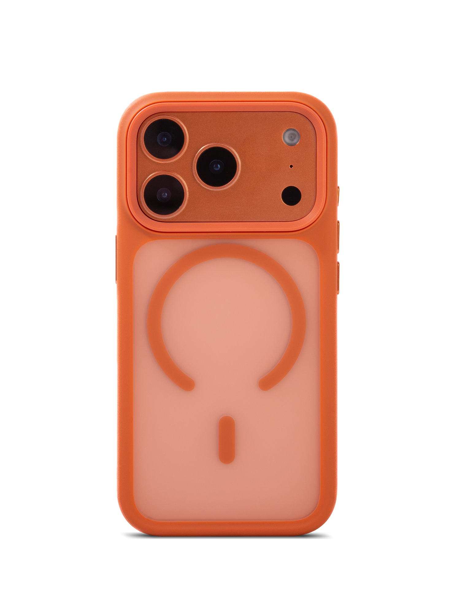 Чехол DFANS для Iphone 17 Pro Max/ айфон 17 про макс, оранжевый, MagSafe (магсейф)