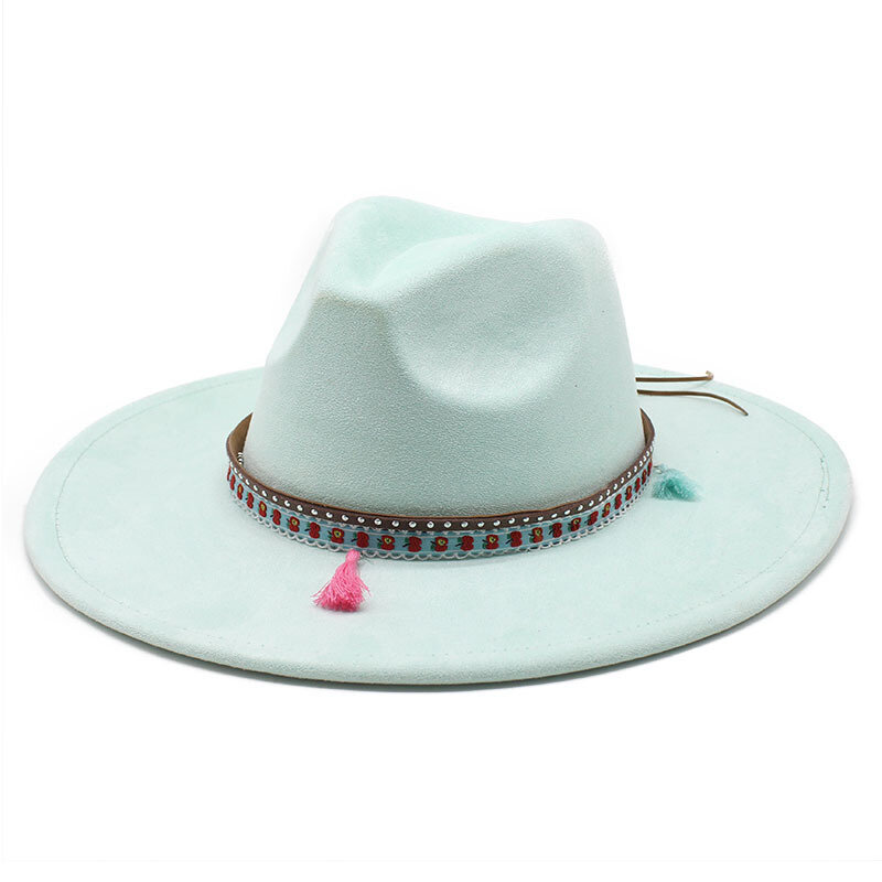 Многоцелевая Джазовая шляпа черная 2025 Унисекс Осень Защита от солнца Шерсть / MOM-013