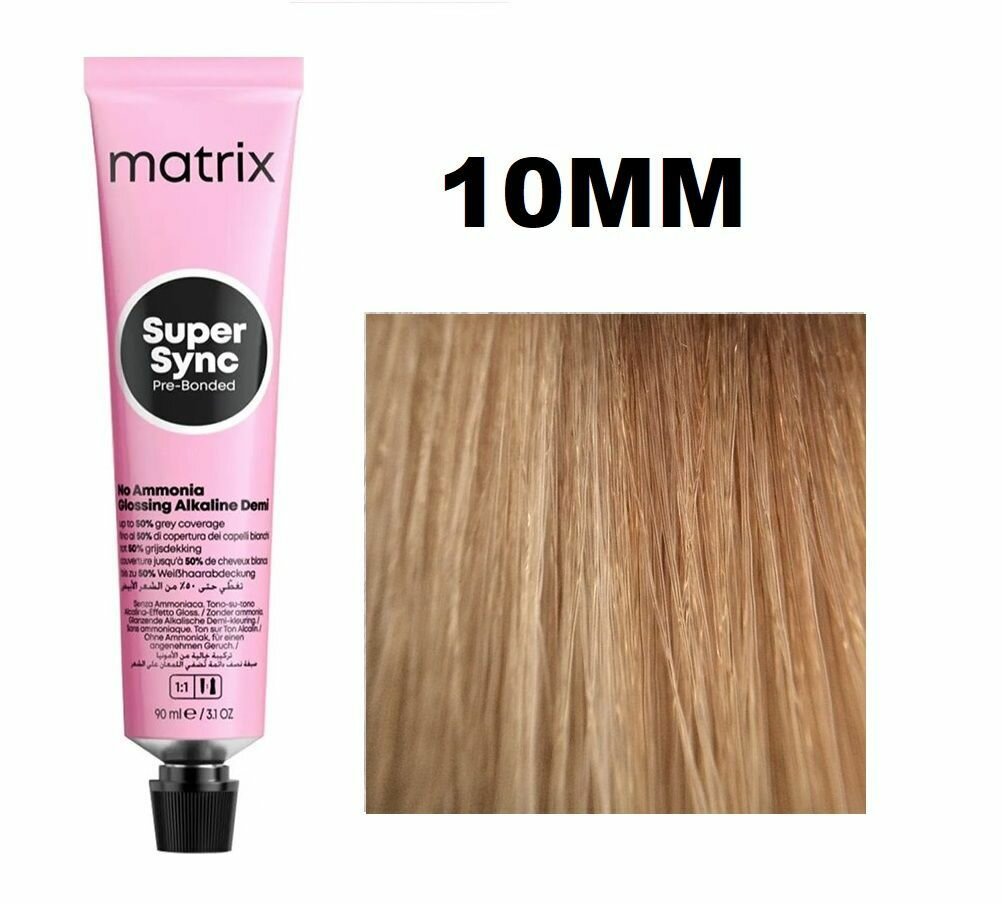 Matrix Краска без аммиака Super Sync 10MM очень очень светлый блондин мокка мокка 90 мл