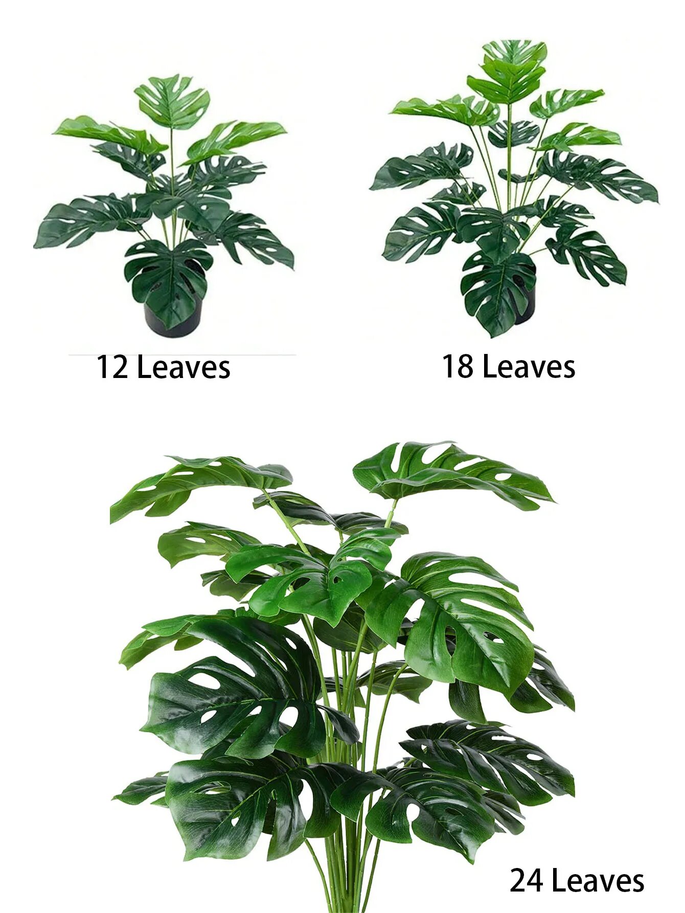 Искусственная пальма Арека, большая 24-Leaves, Monstera Leaves