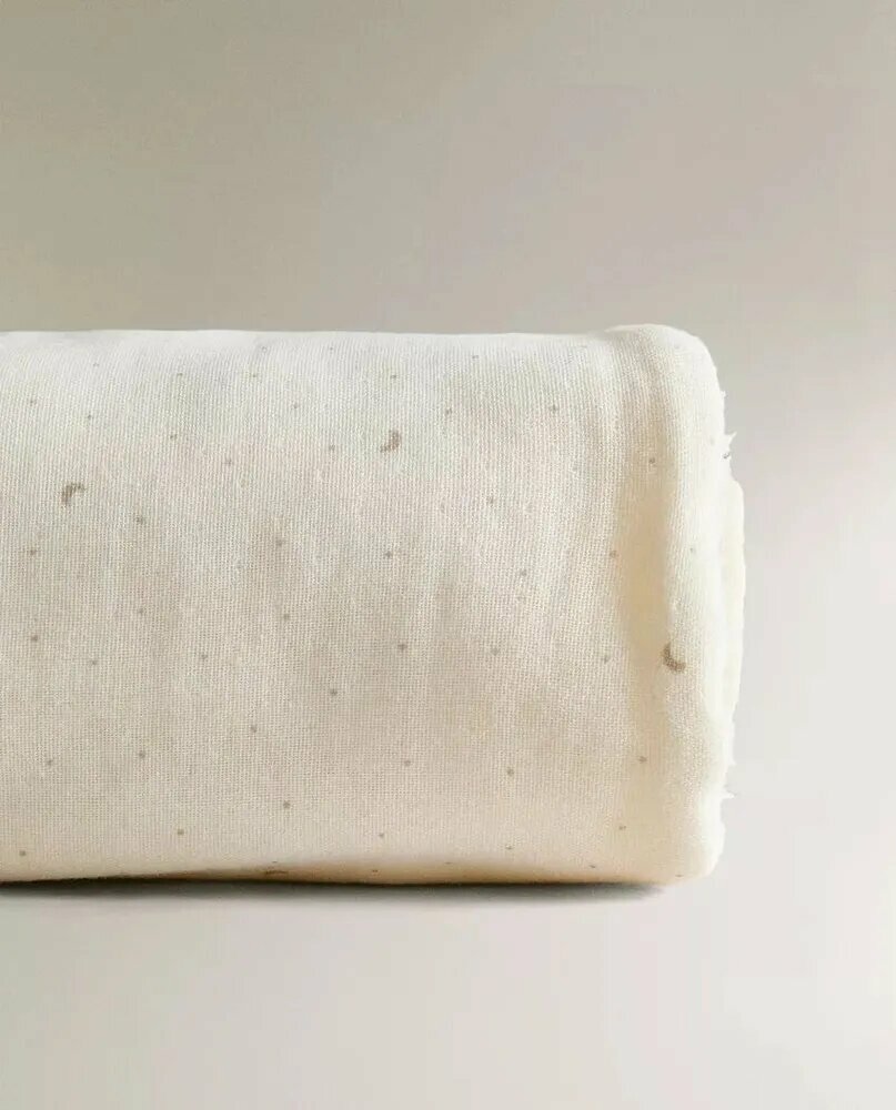 ZARA HOME Полотенце детское baby moon, Муслин, Махровая ткань, 50x90 см, кремовый, бежевый