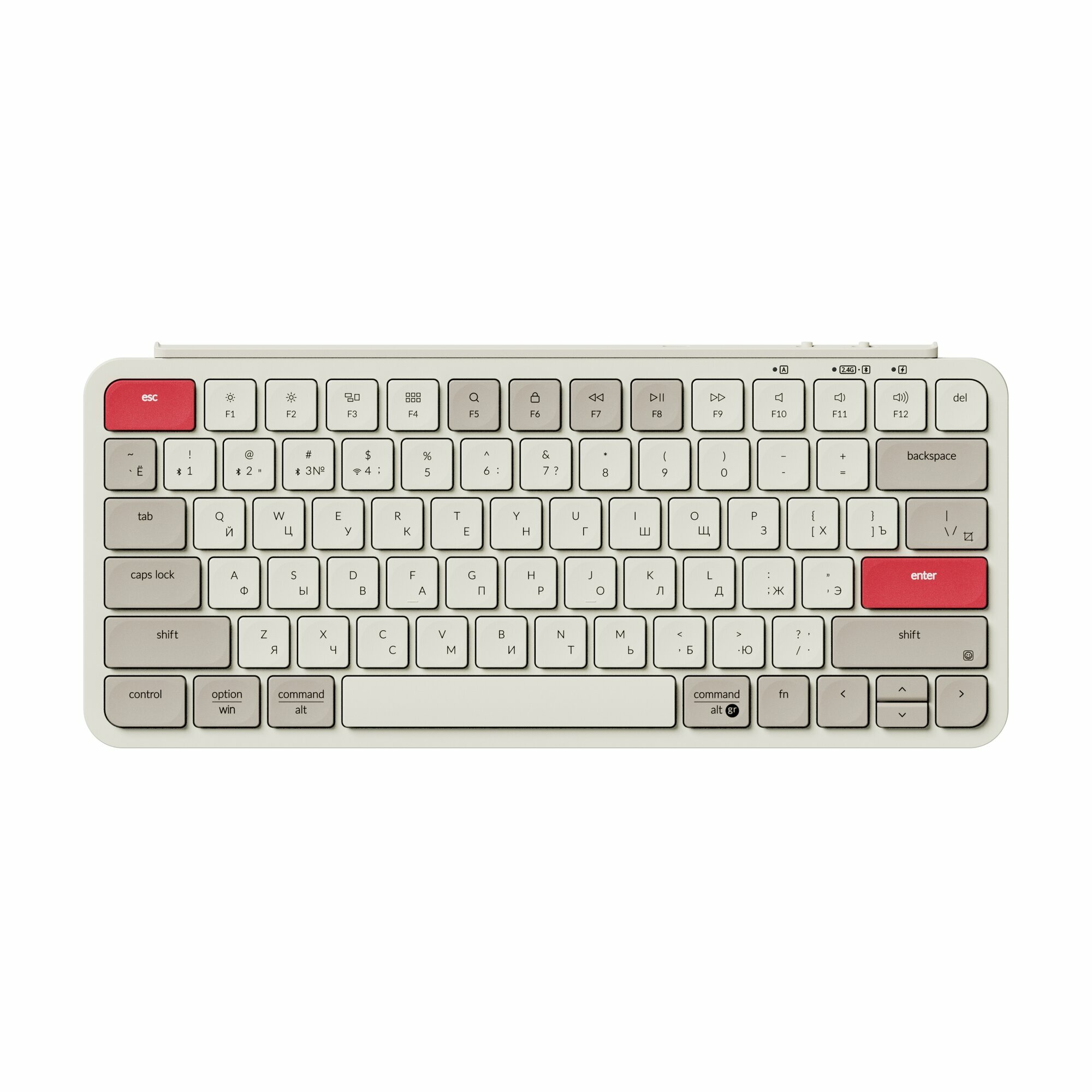 Беспроводная ультратонкая клавиатура Keychron B1 Pro, 77 клавиш, ножничные переключатели, цвет Retro Red