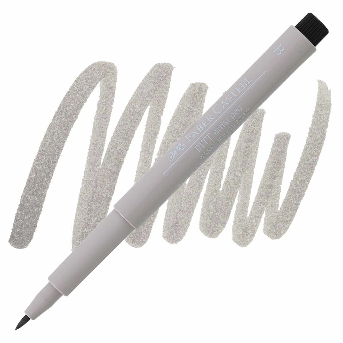 Ручка капиллярная Faber-Castell "Pitt Artist Pen Brush", цвет 272 теплый серый III