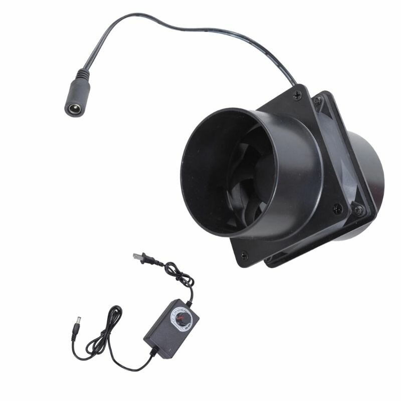 Стандартный для США 8-сантиметровый канальный вентилятор с 2 воздуховодами 12 В обычная воздуходувка