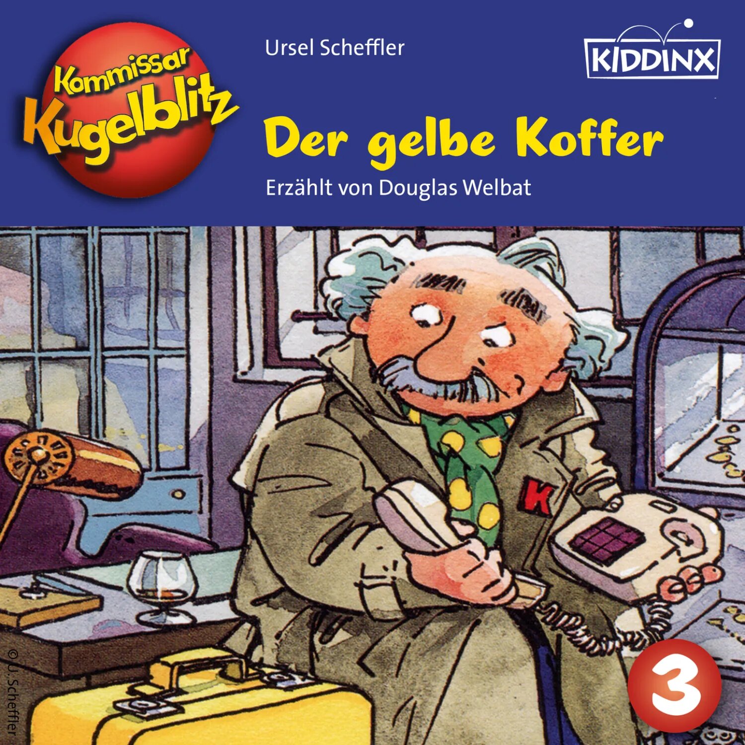 Der gelbe Koffer - Kommissar Kugelblitz, Folge 3 (Ungekürzt) [Аудиокнига]
