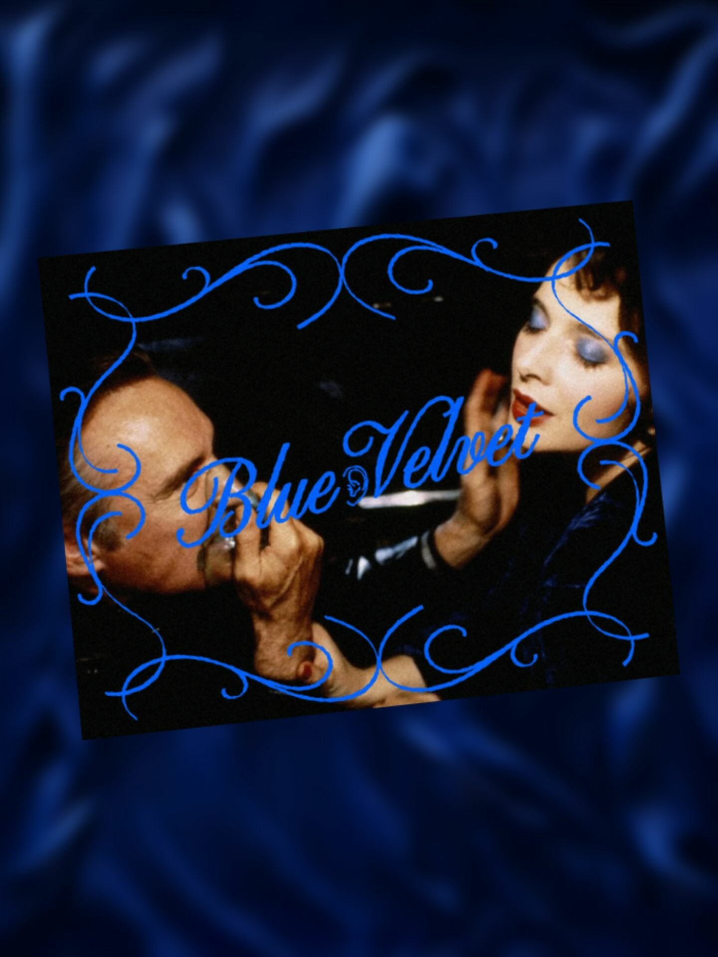 Постер pinterest "Синий Бархат", 29.7х42см, А3, глянцевый