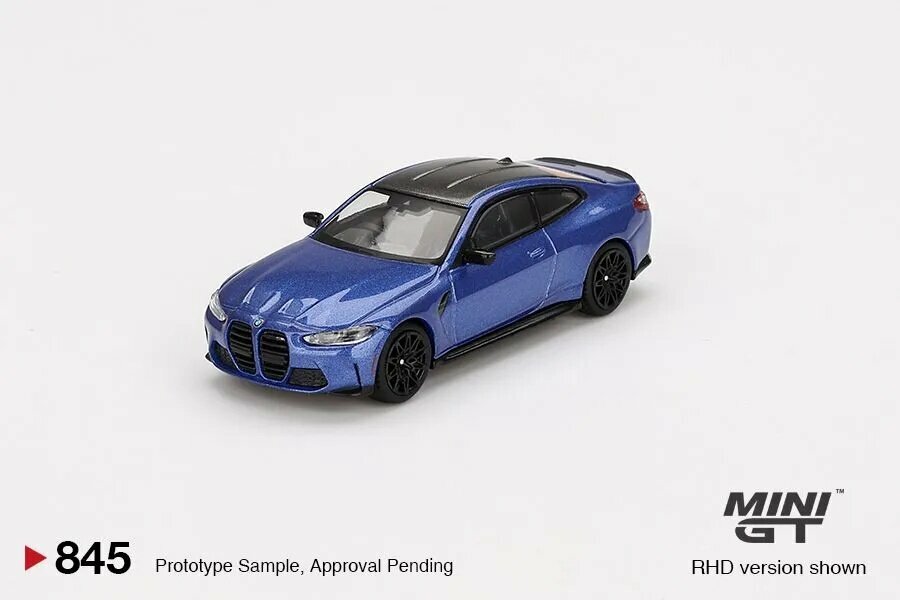 Машинка MINIGT 1:64 BMW M4 Competition (G82) Portimao Blue MGT00845-CH Car model toys