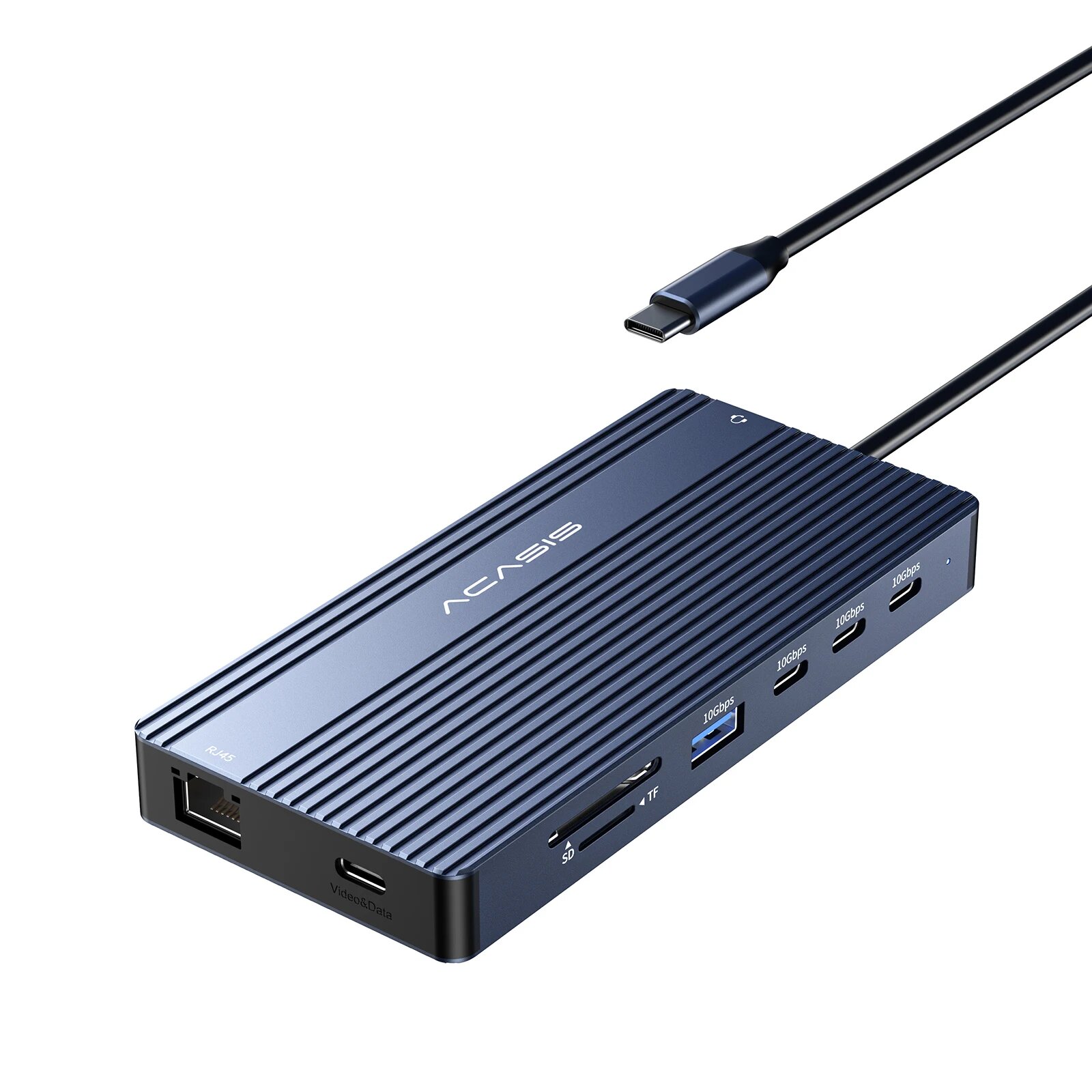 Док-станция Acasis 14-в-1 USB-C серая DS0203