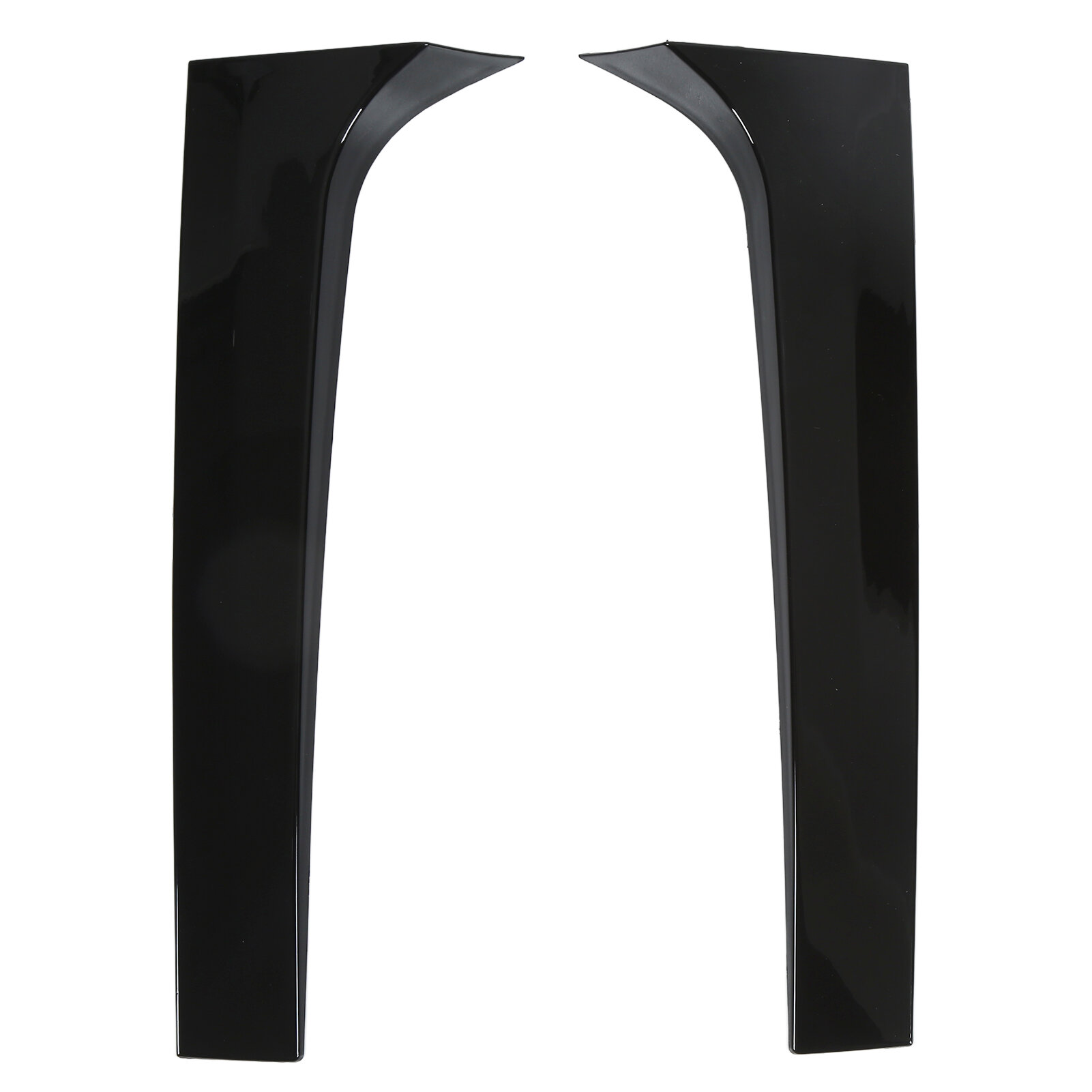 Pair Car Rear Window Side Wing Glossy Black Replacement for Mercedes Benz GLK Class X204 2009‑2015