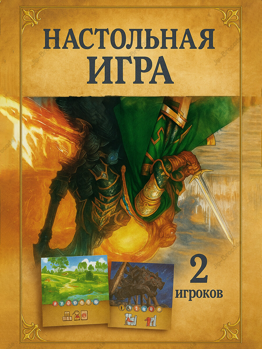 Настольная игра Duel for Middle-Earth, карточная, для 2 игроков, английская версия