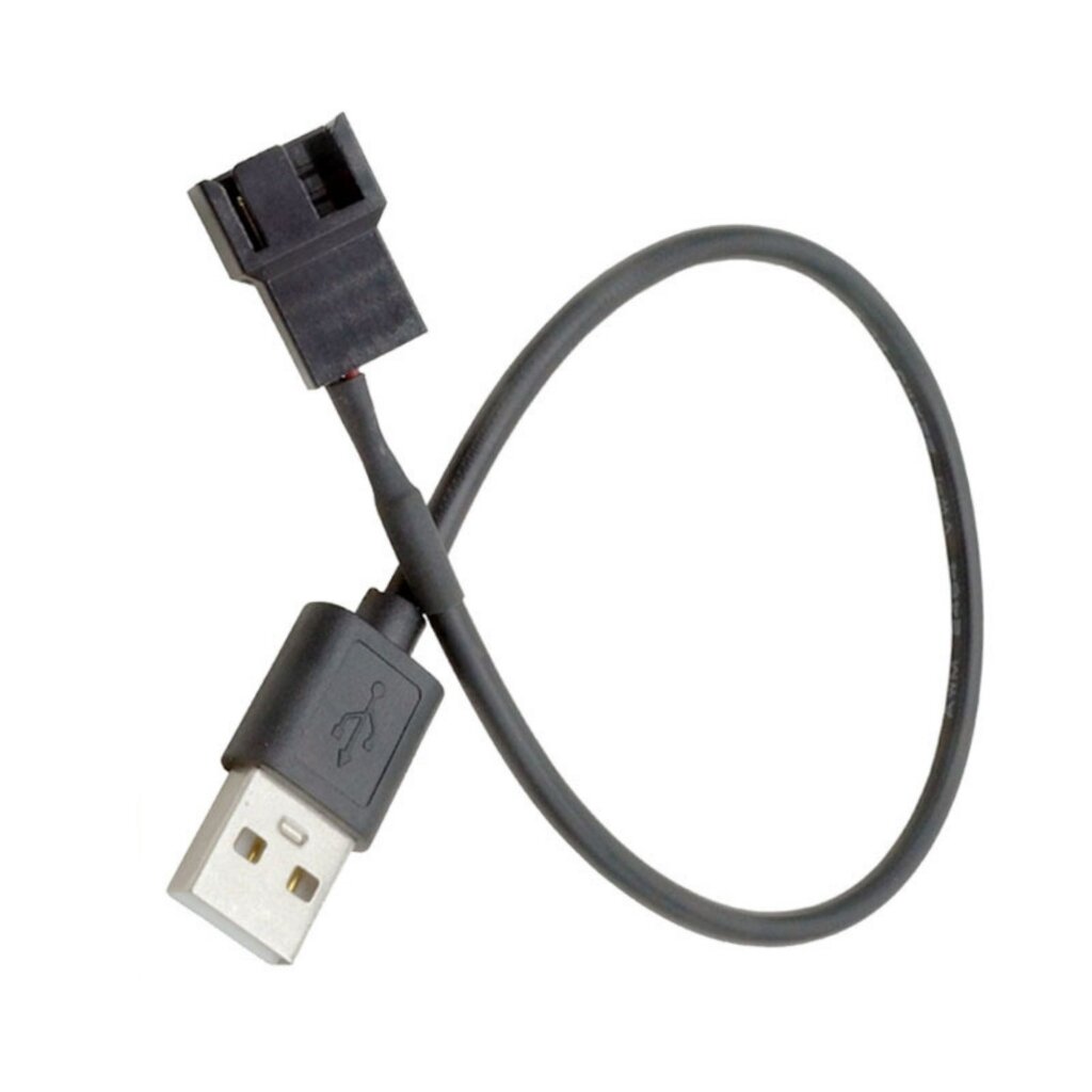 Multifunctional USB to 4PIN Fan Cable USB Male to 3Pin/4Pin Fan Braided