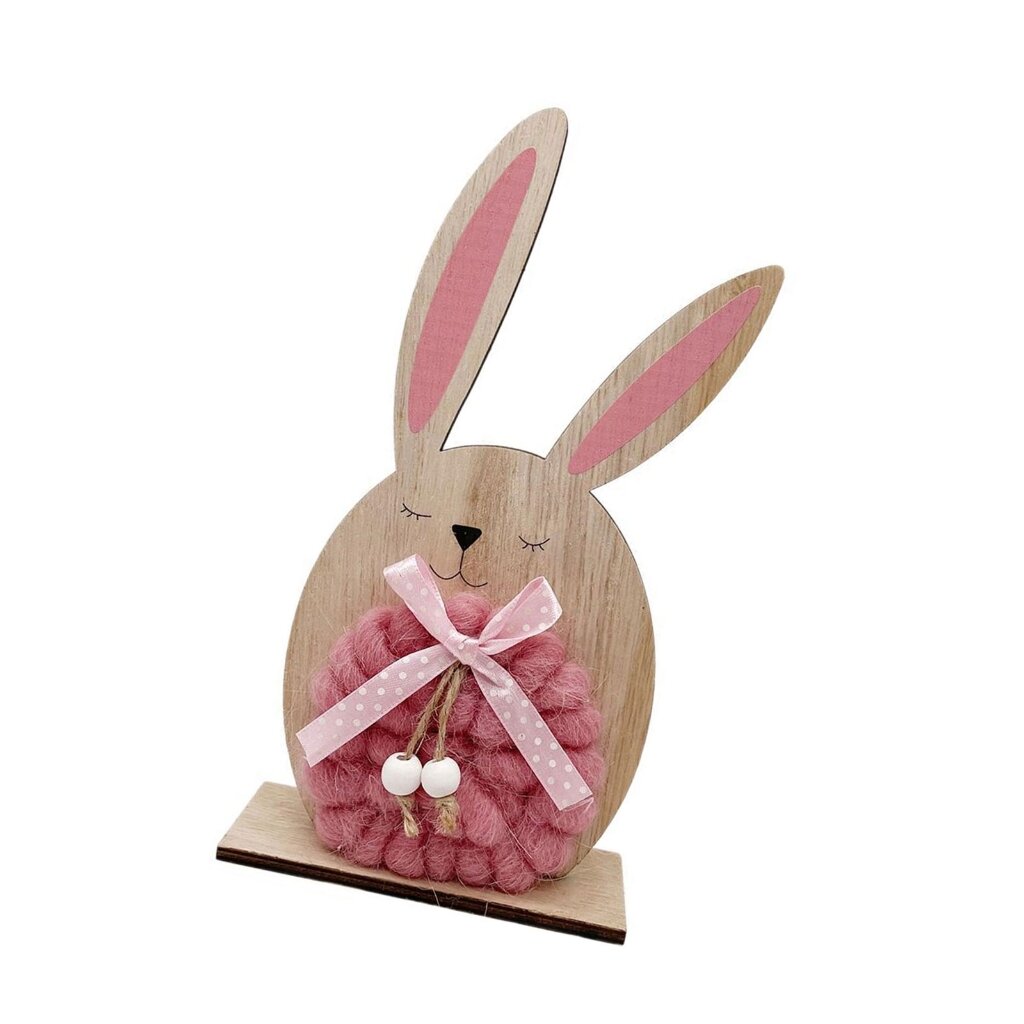 Деревянные фигурки кроликов для украшения коридоров или подоконников, - 4