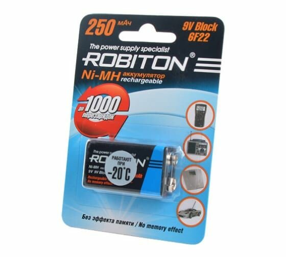 Аккумулятор ROBITON 250MH9-1 BL1 8801