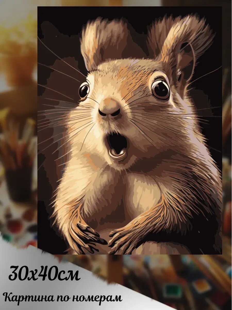 Картина по номерам белка