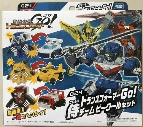 Трансформеры игрушки Takara Tomy G24 Samuari Team Set of 3 Transformers Go!