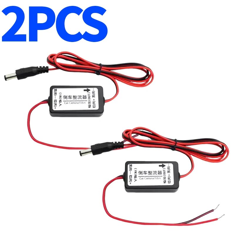 1 ~ 4 шт, 12 В постоянного тока, релейный конденсатор с защитой от помех, подходит для Volkswagen Skoda BMW Audi, камера заднего вида, фильтр питания, балласт 2pcs - Converter