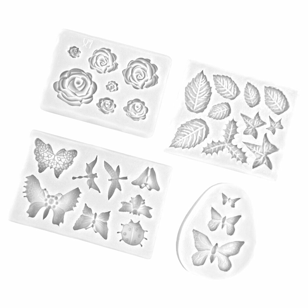 Набор Из 4 Частей Эластомерного Шоколадного Литья Для Выпечки Своими Руками И Приготовления Конфет, Обеспечивающих Безопасность пищевых продуктов