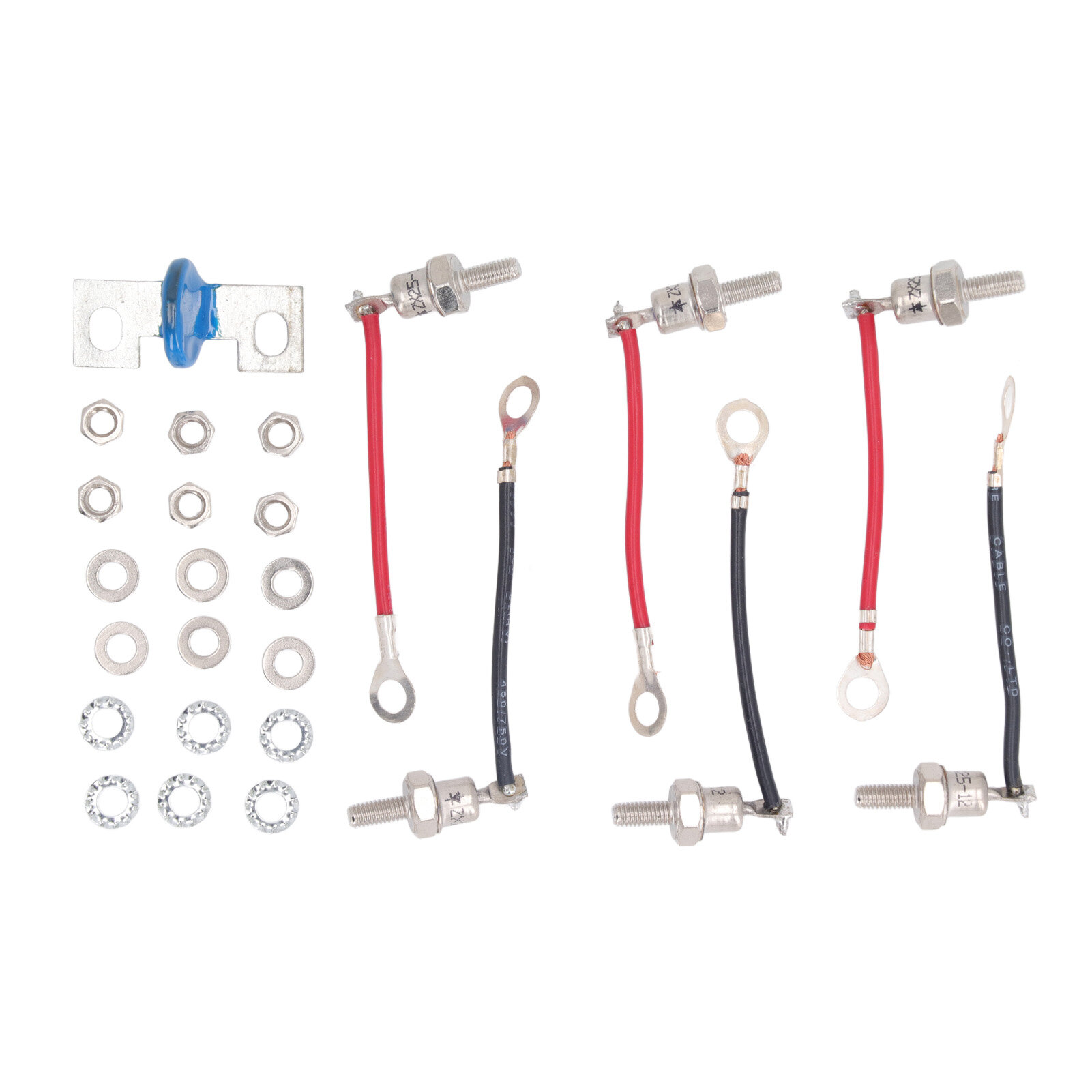 ZX25A Diode Revestor Kit с шайбами -гайками генератор диод электронные компоненты для выпрямителя Stamford RSK1001
