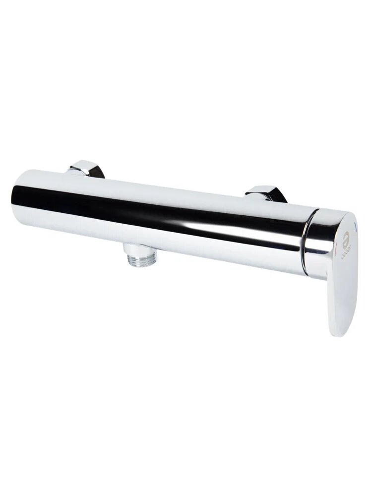 Смеситель для душа Agger Sweet A2720000 хром, глянцевый, настенный, из нержавеющей стали, однорычажный, без лейки, смеситель для ванны с душем