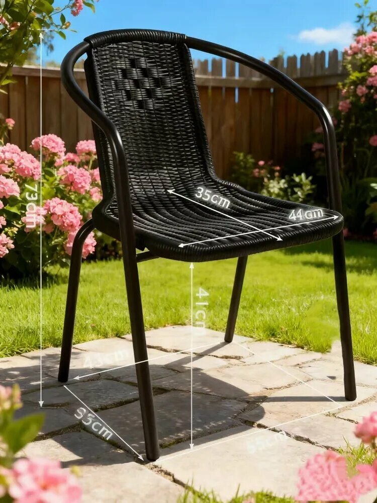 Садовый стул, Металл, 53х52х73 см