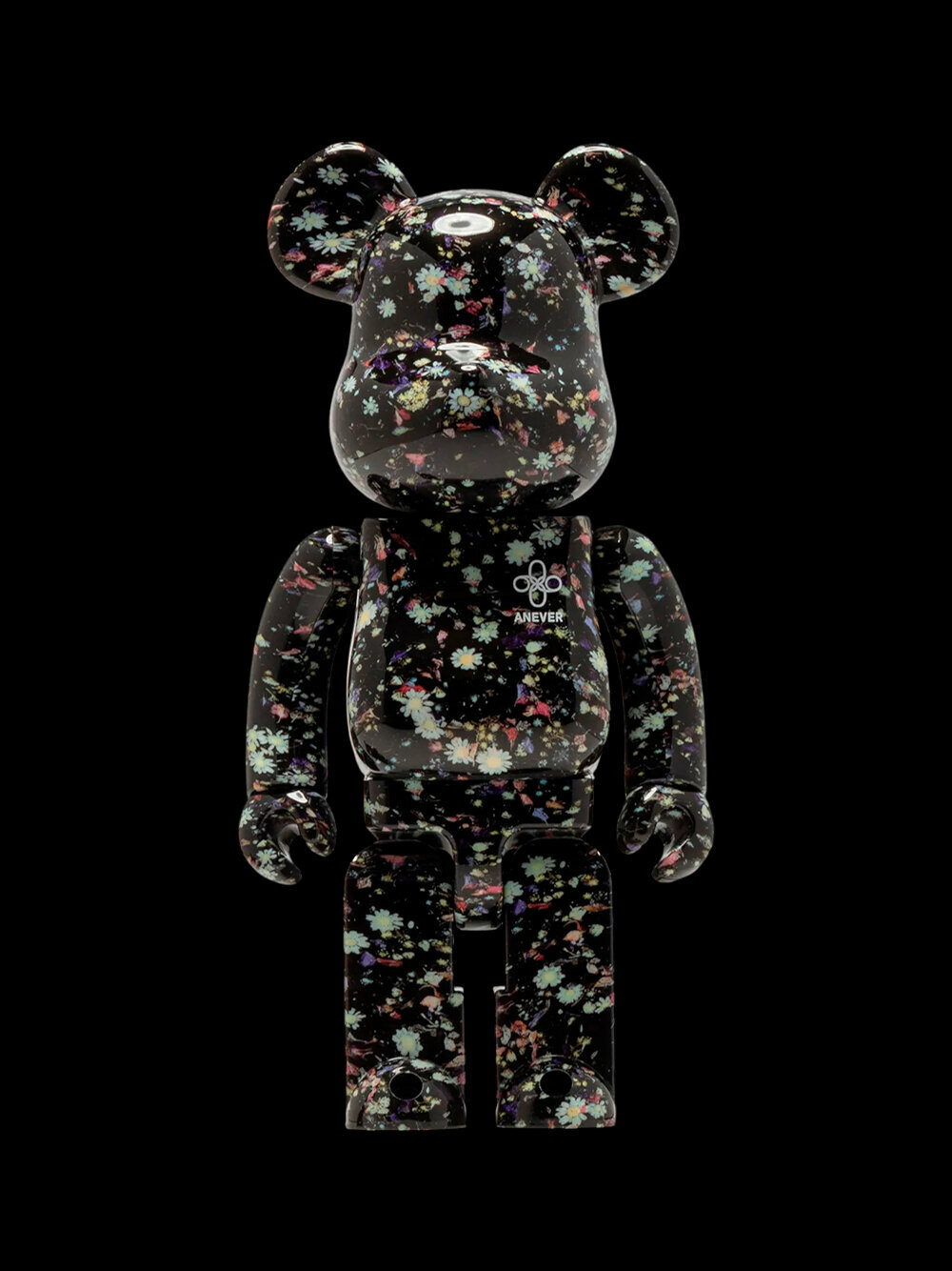 Коллекционная оригинальная фигура Bearbrick Anever 1000% / 70 см высота / ABS пластик / Medicom Toy / Черный