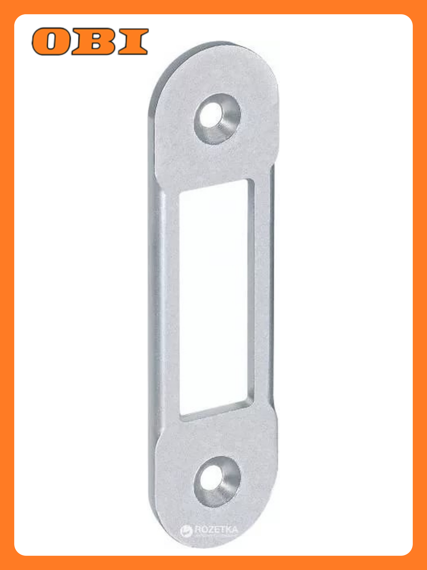 Ответная планка для межкомнатной двери Verda хром 82х22х2 мм