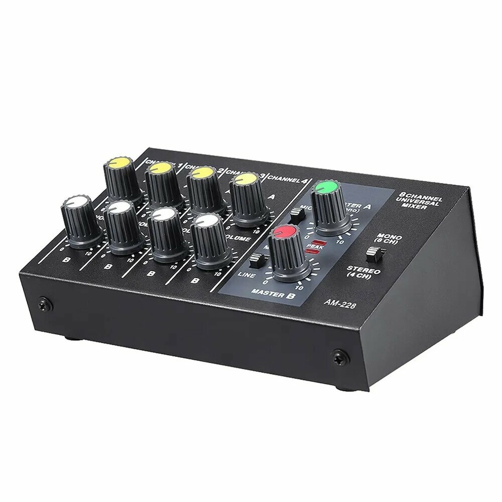 AM-228 Ультракомпактный малошумный 8-канальный металлический монофонический