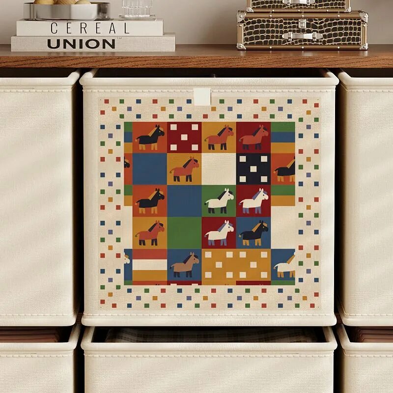 Коробка для хранения длина 33 см, ширина 33 см, высота 33 см.