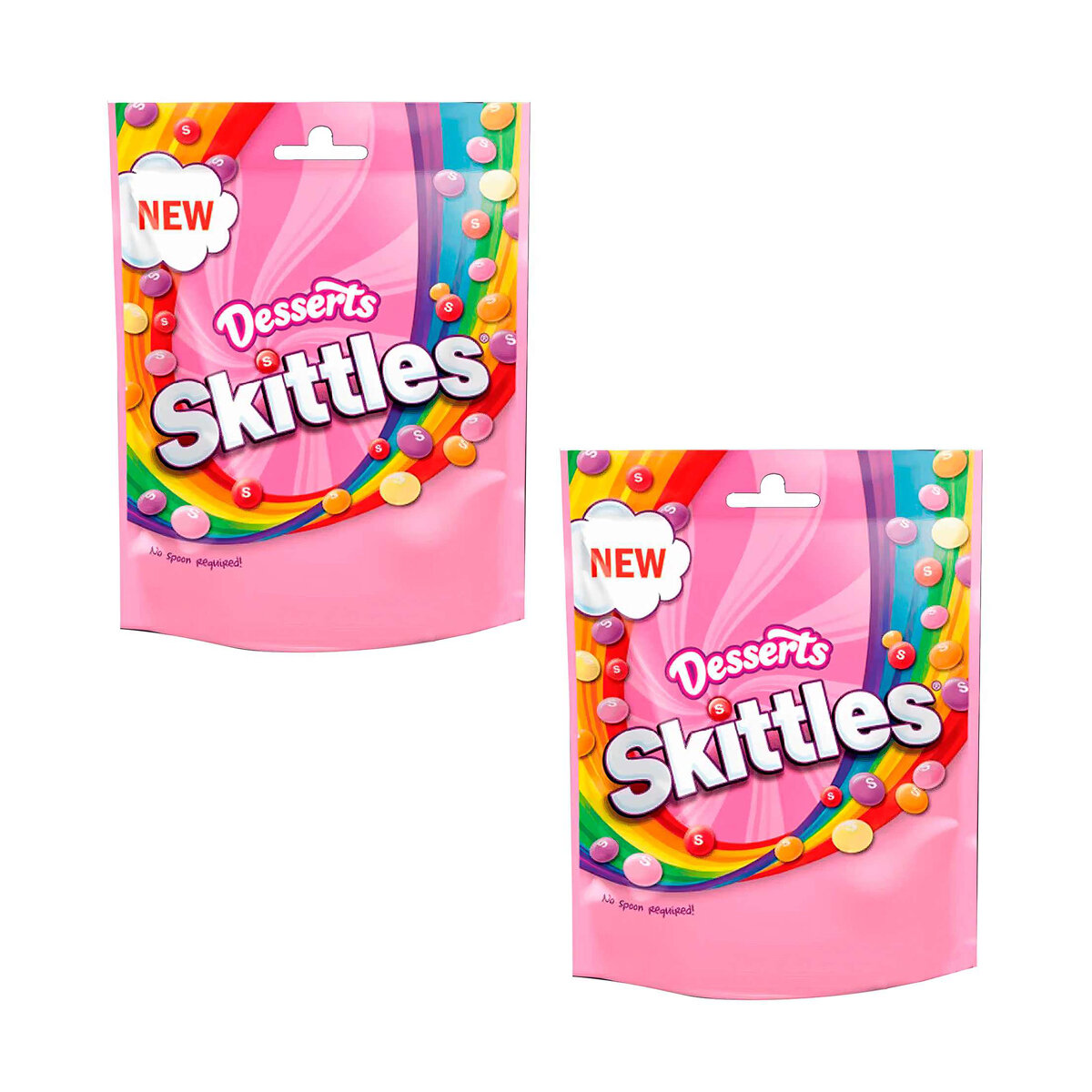 Жевательные конфеты Skittles Скитлс Desserts Десерты, 2 штуки по 152 гр, (Ирландия)