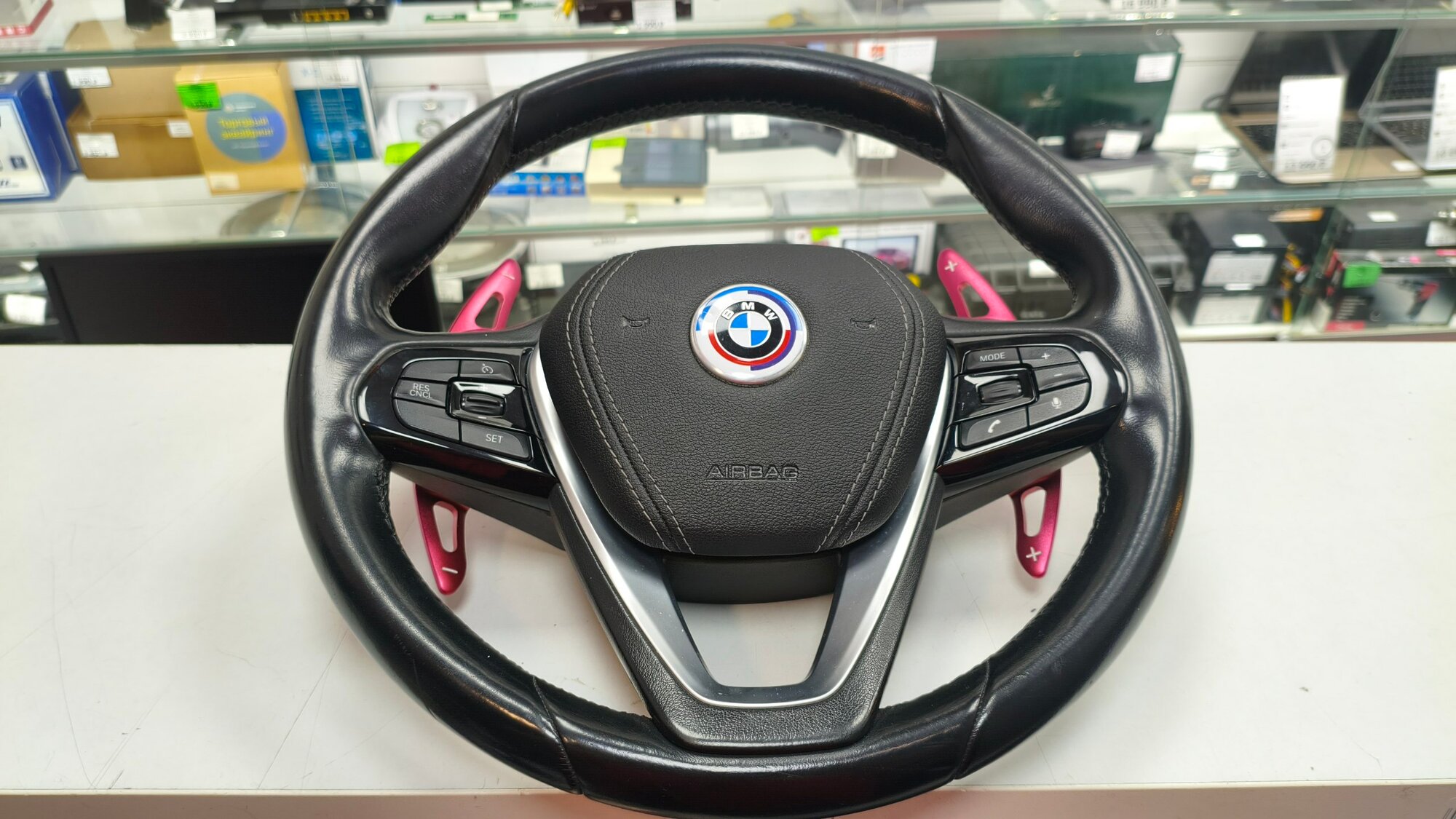 Руль от BMW 5 серии , с оригинальной подушкой